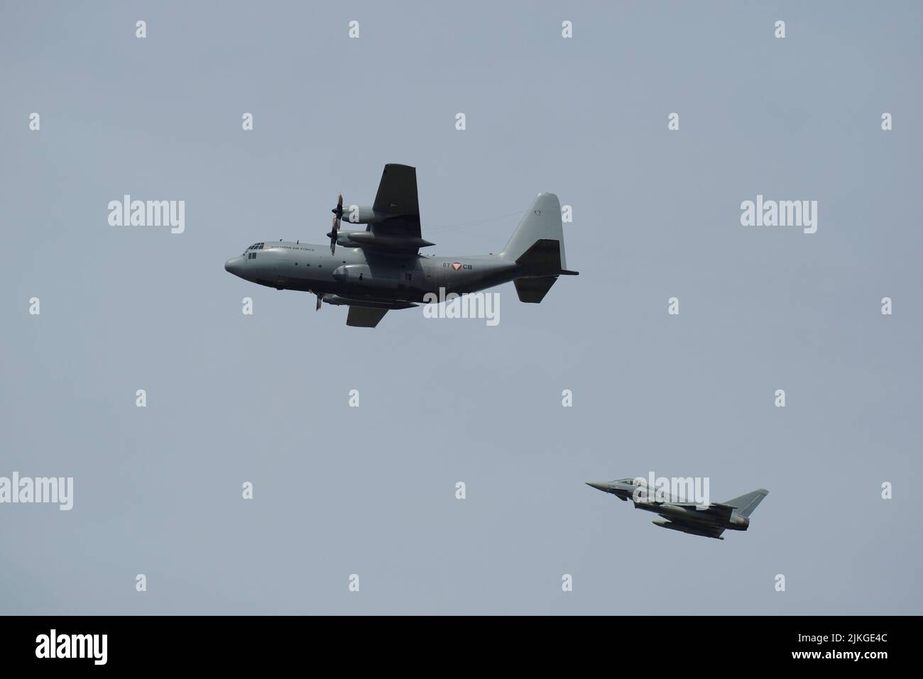 Austrian Air Force, C-130K Hercules and Eurofighter EF2000 QRA Role ...