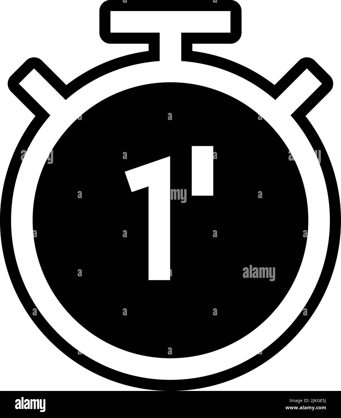 minute icon black vector illustration Stock Vector Image & Art - Alamy