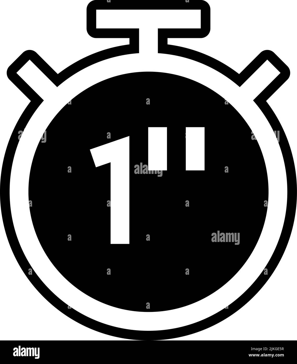second icon black vector illustration Stock Vector Image & Art - Alamy