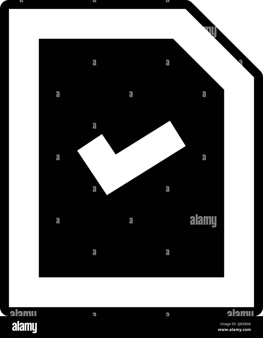 correct icon black vector illustration Stock Vector Image & Art - Alamy