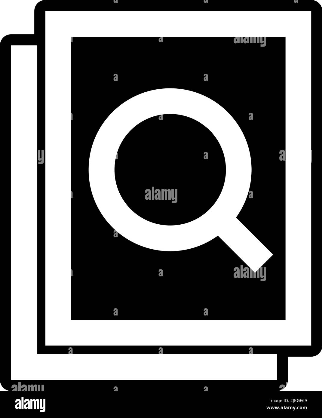 searching icon black vector illustration Stock Vector Image & Art - Alamy