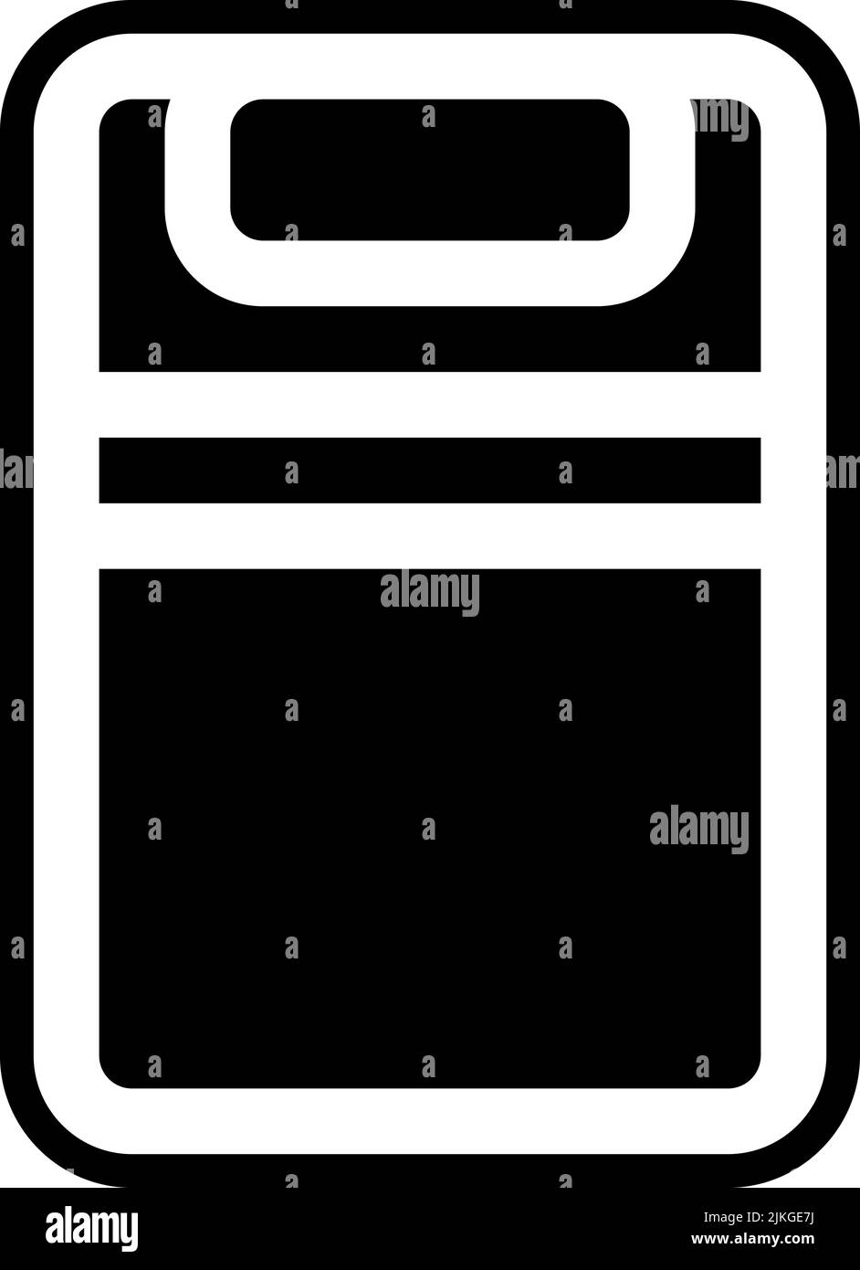 single bed icon black vector illustration Stock Vector Image & Art - Alamy