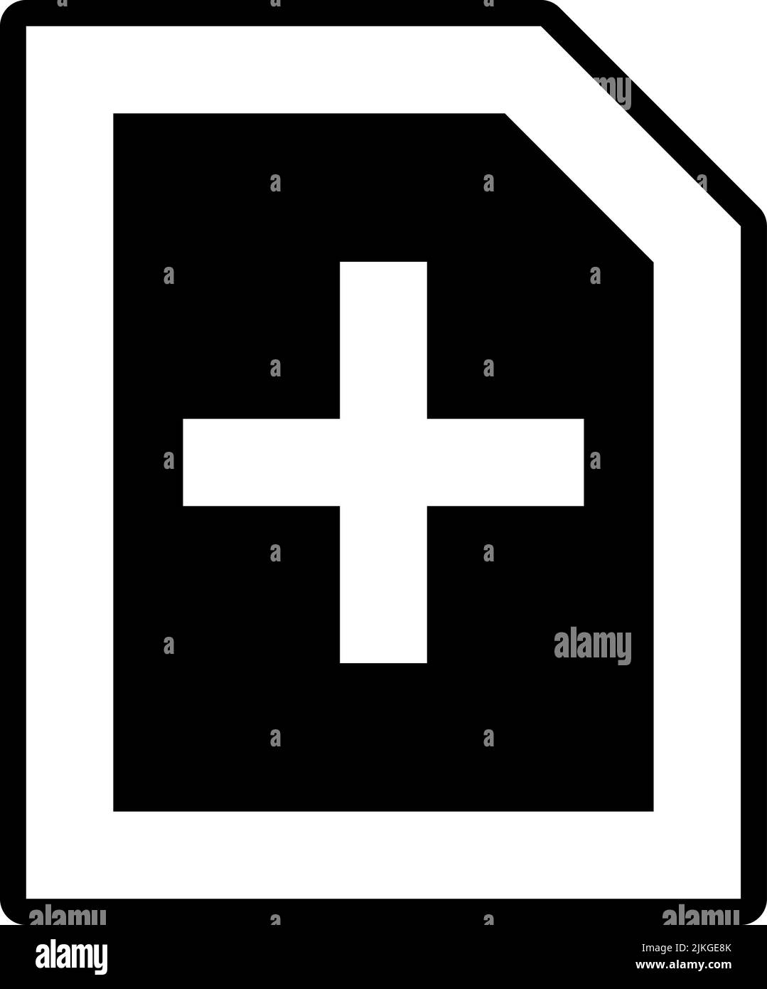 new file icon black vector illustration Stock Vector Image & Art - Alamy