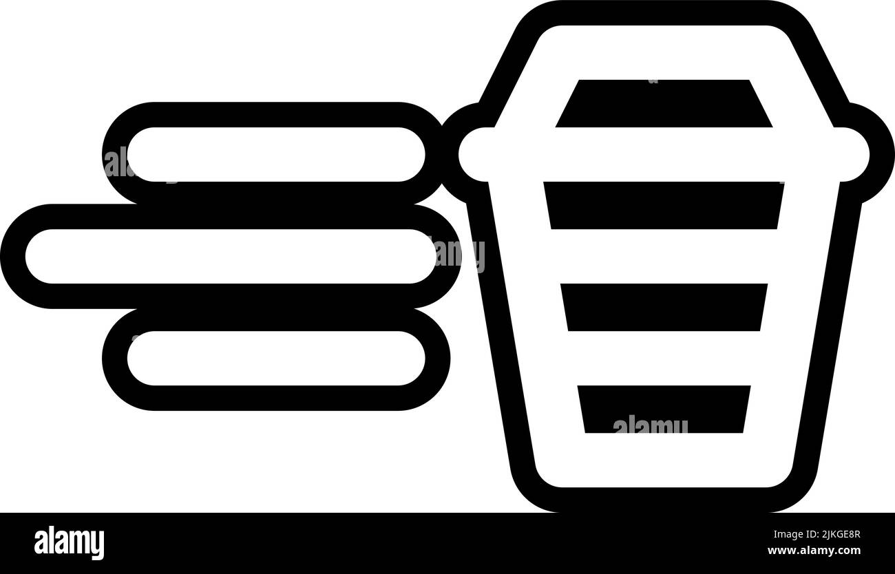 food delivery icon black vector illustration Stock Vector Image & Art ...