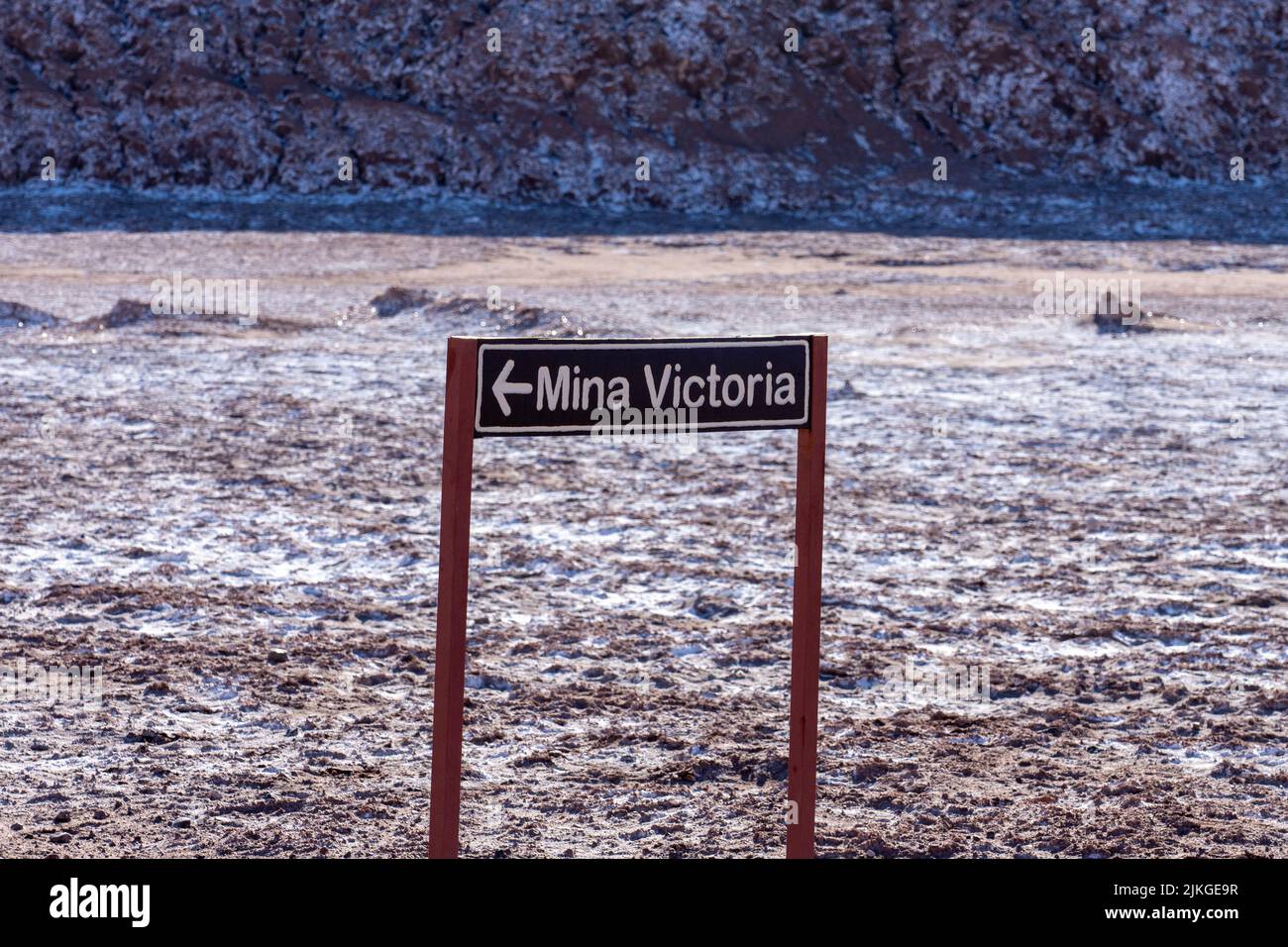 Sign for the historic Victoria Mine site in Valley of the Moon, San ...