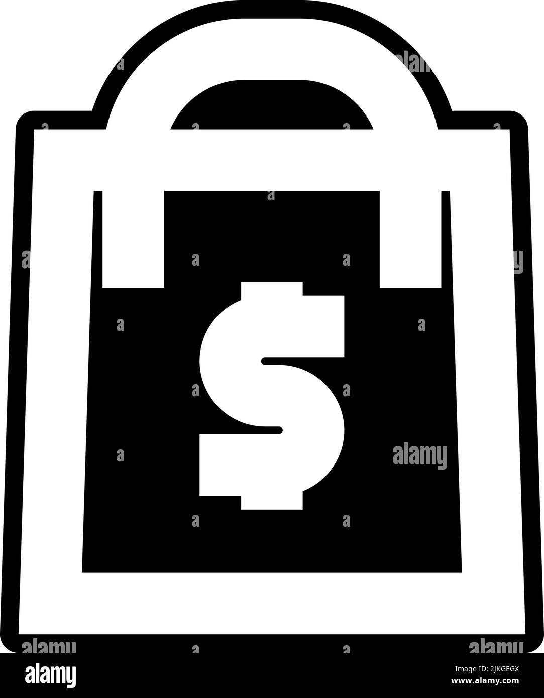 bag icon black vector illustration Stock Vector Image & Art - Alamy