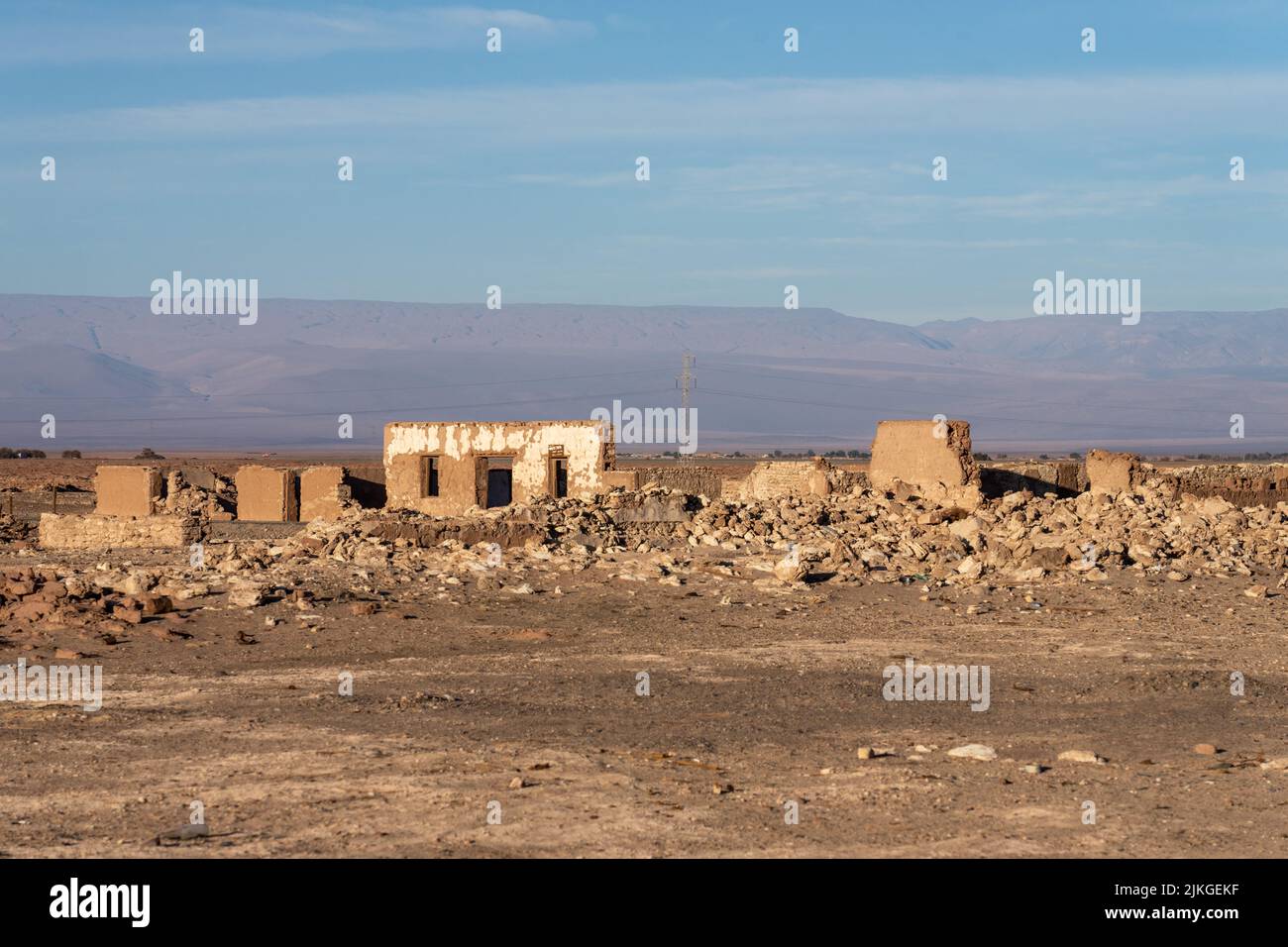 Ruins of the town of Pintados, a former railway station and town in the ...
