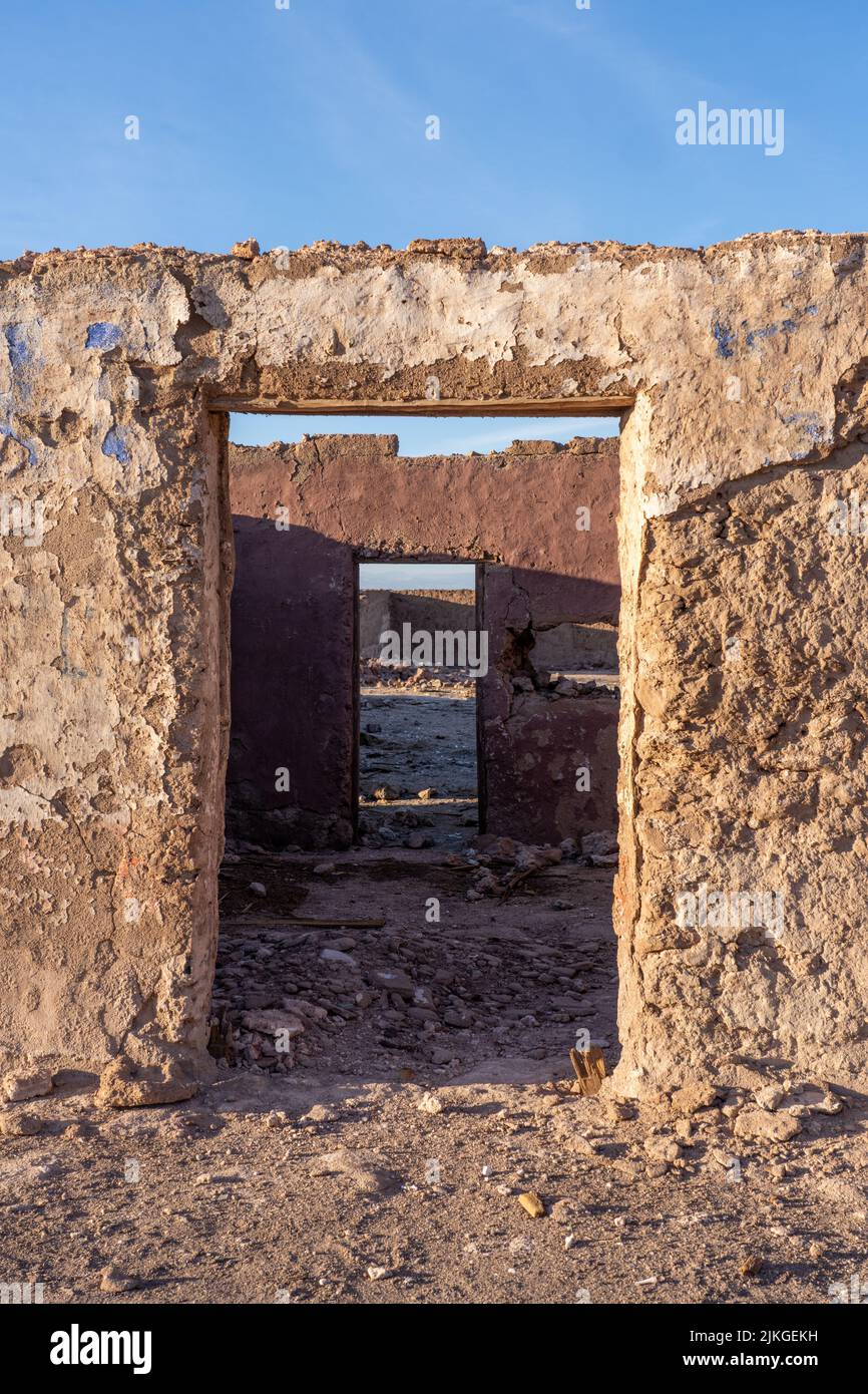 Ruins of the town of Pintados, a former railway station and town in the ...