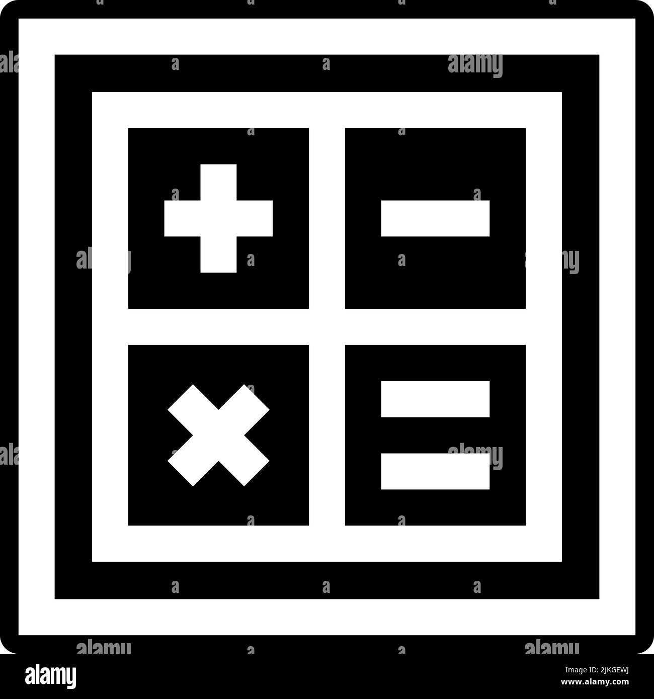 calculator icon black vector illustration Stock Vector Image & Art - Alamy