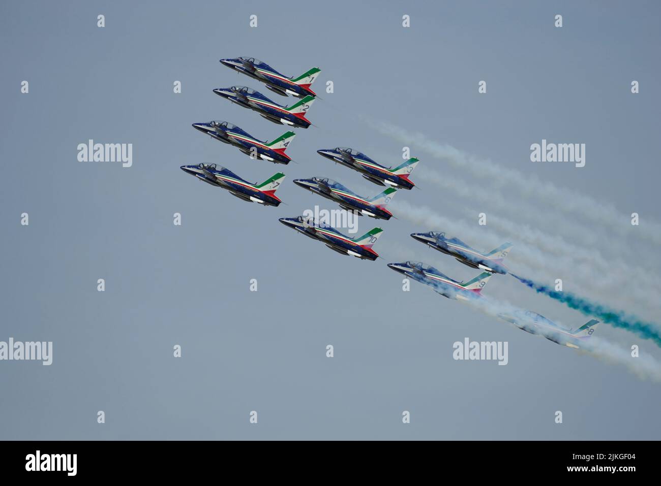 Italian Aerobatic Team, Frecce Tricolori, RIAT, 2022, RAF Fairford ...