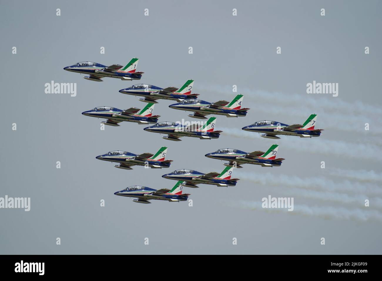Italian Aerobatic Team, Frecce Tricolori, RIAT, 2022, RAF Fairford ...
