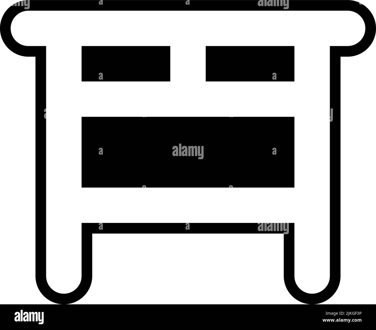 table icon black vector illustration Stock Vector Image & Art - Alamy