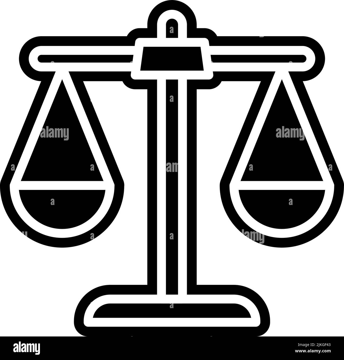 balance icon black vector illustration Stock Vector Image & Art - Alamy