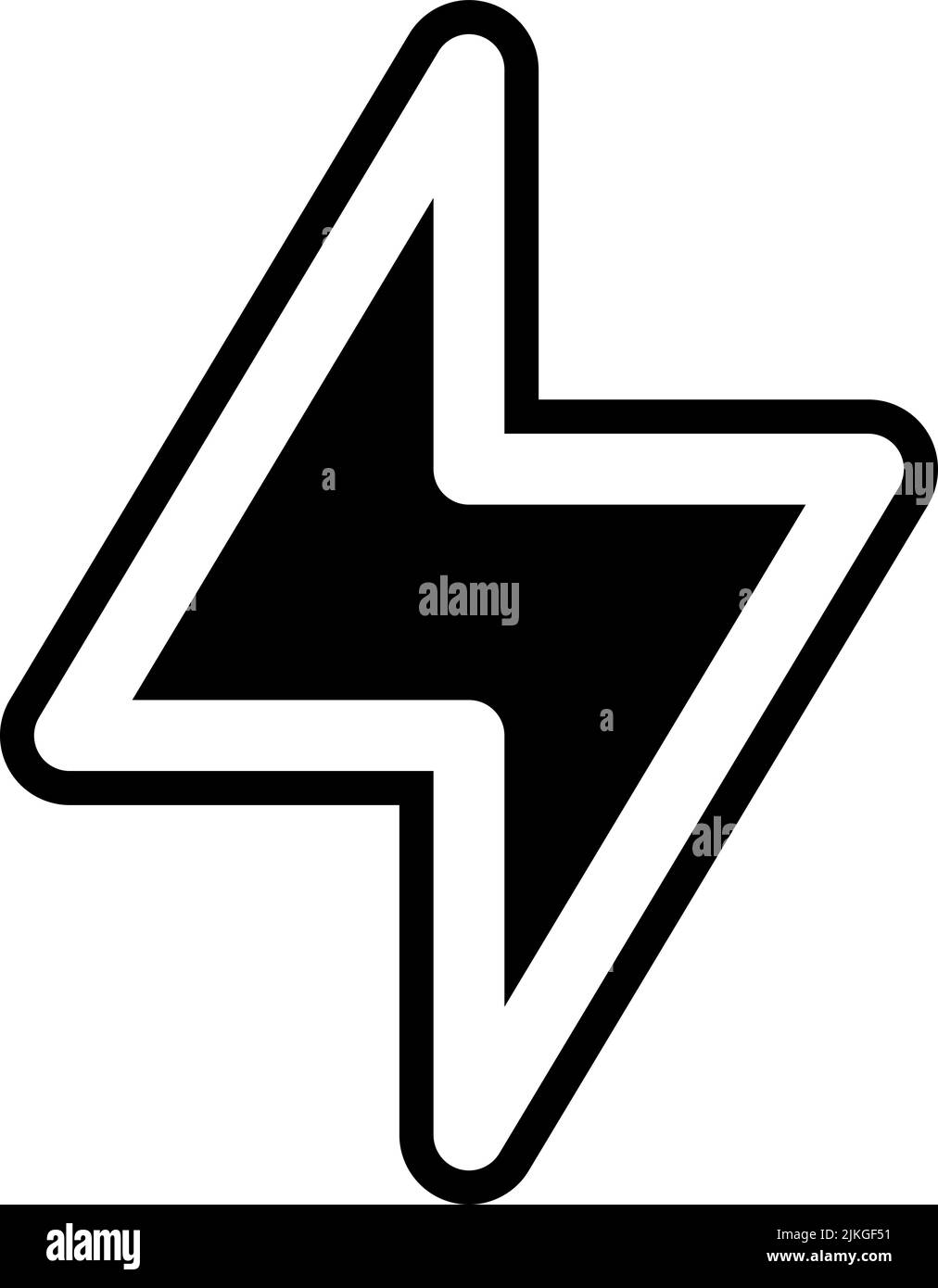 flash icon black vector illustration Stock Vector Image & Art - Alamy