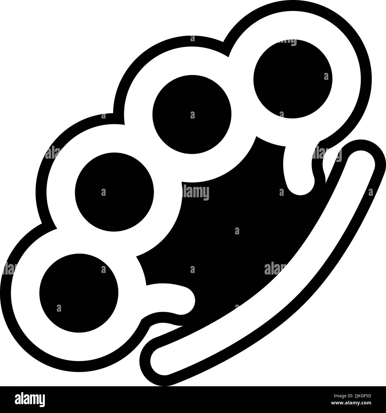 brass knuckles icon black vector illustration Stock Vector Image & Art ...