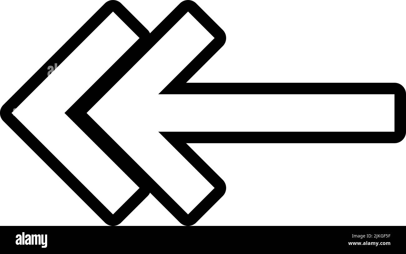 left way icon black vector illustration Stock Vector Image & Art - Alamy