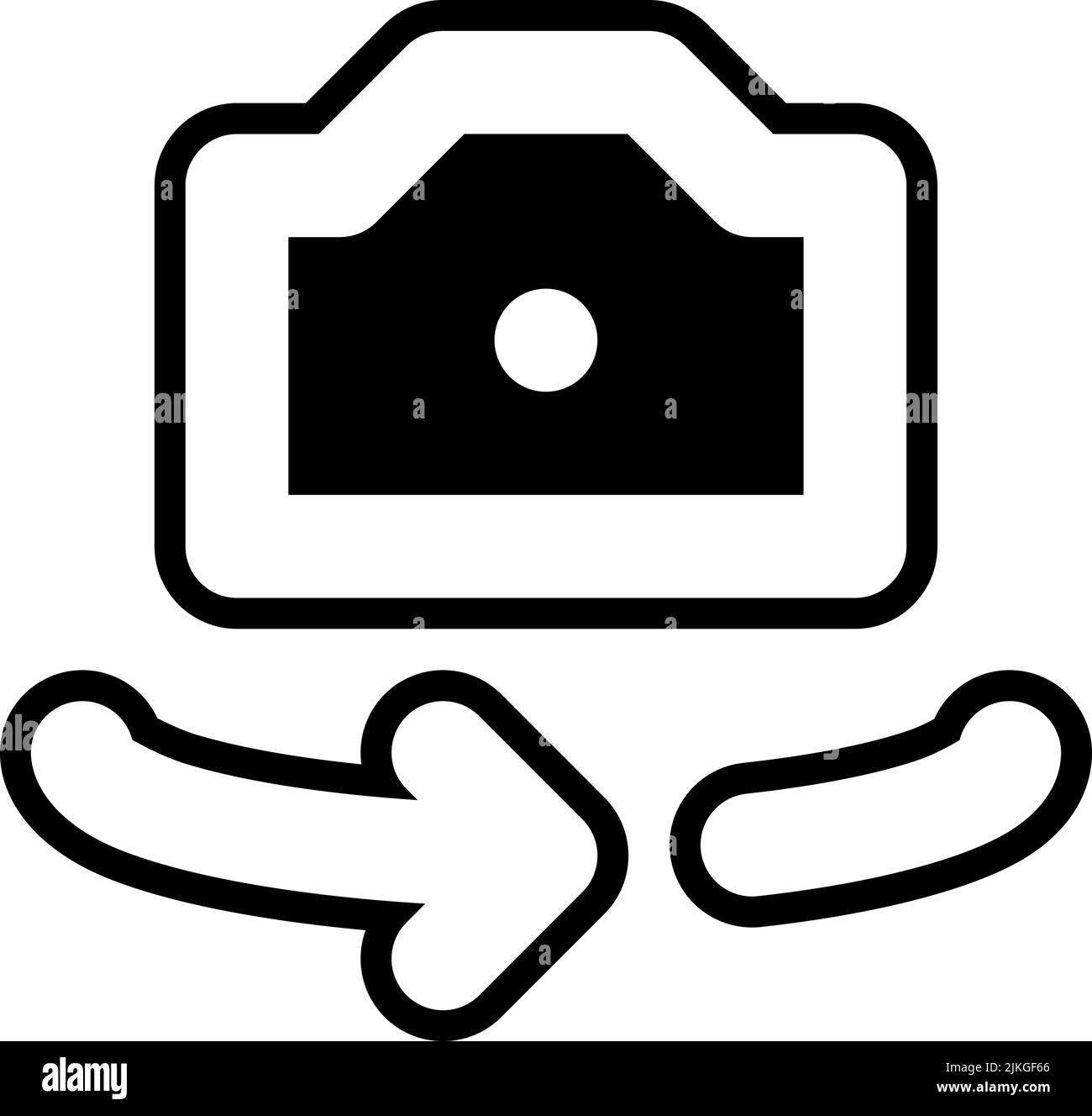 switch camera icon black vector illustration Stock Vector Image & Art ...