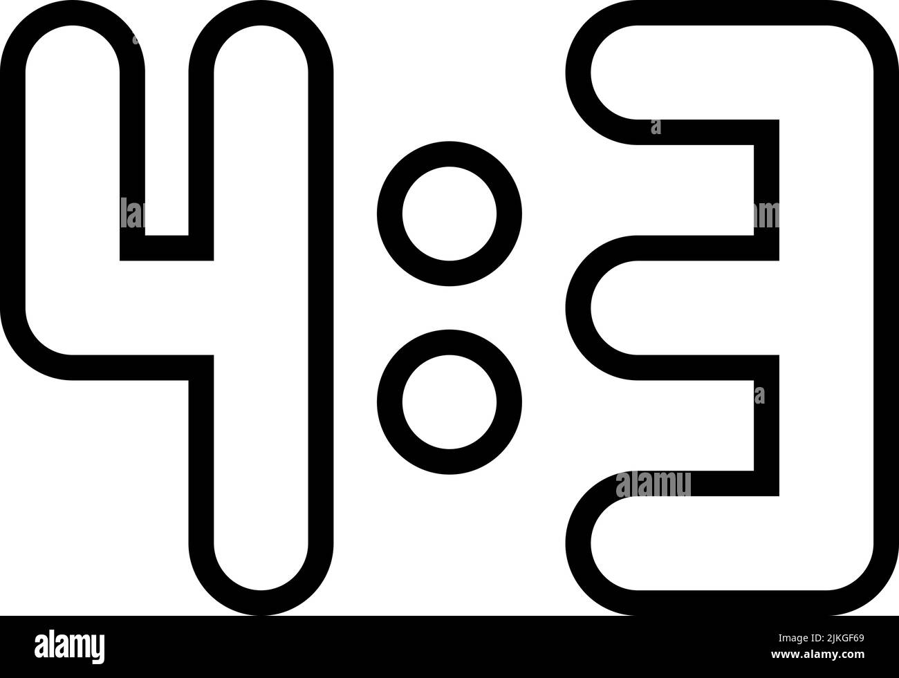 aspect ratio icon black vector illustration Stock Vector Image & Art ...