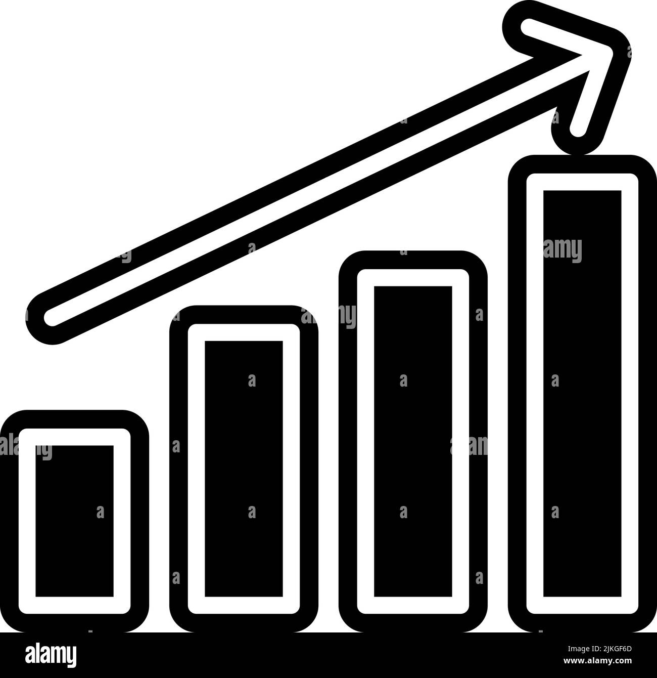 growth icon black vector illustration Stock Vector Image & Art - Alamy