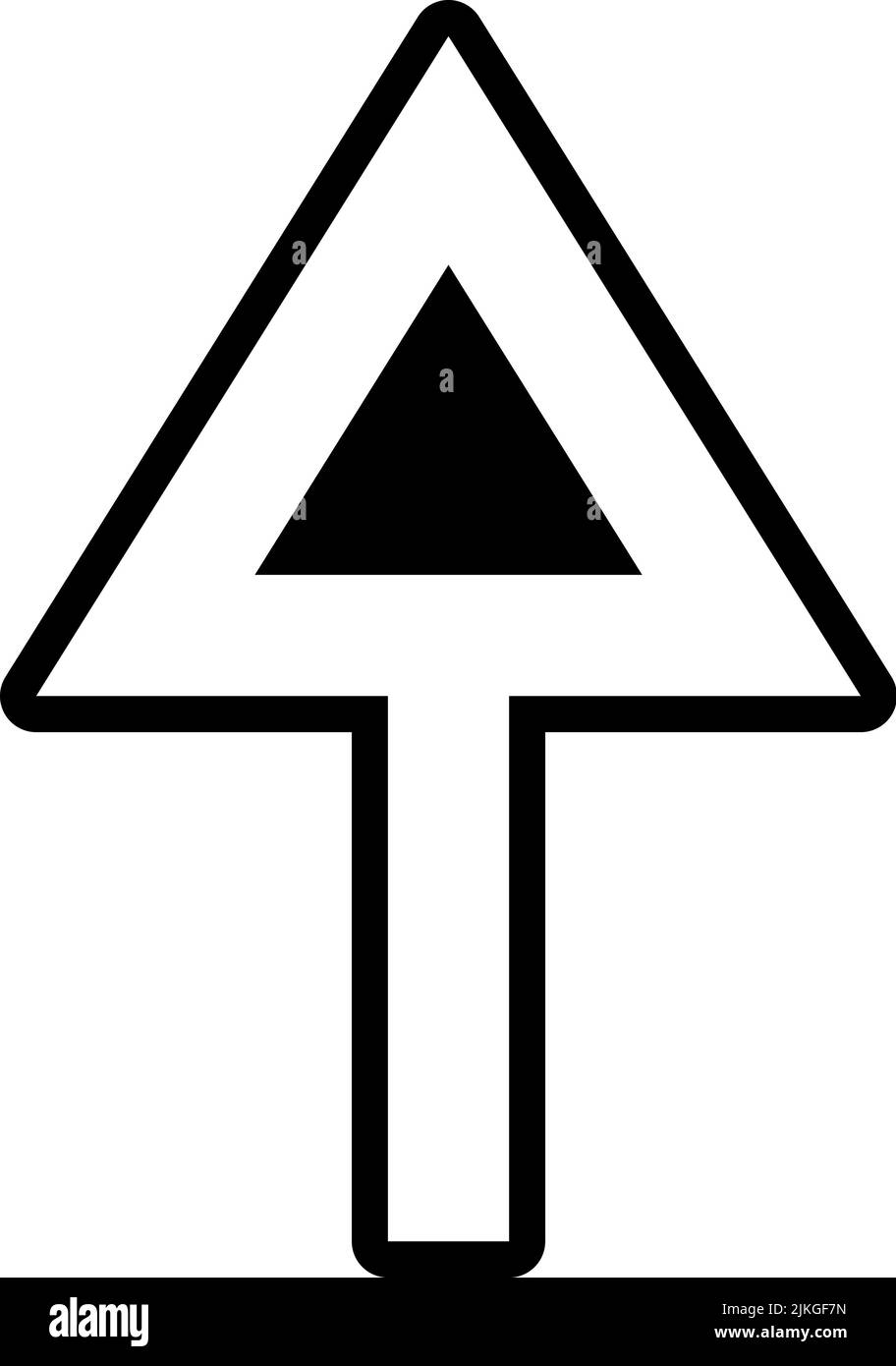 Up Arrow Icon Black Vector Illustration Stock Vector Image And Art Alamy