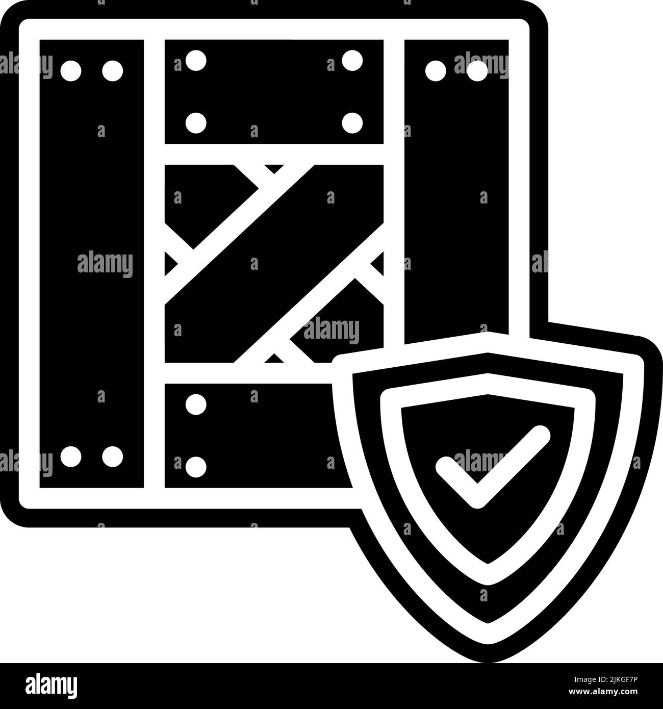 safety icon black vector illustration Stock Vector Image & Art - Alamy