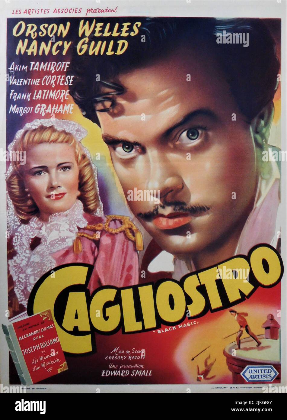 ORSON WELLES and NANCY GUILD in BLACK MAGIC / CAGLIOSTRO 1949 director ...