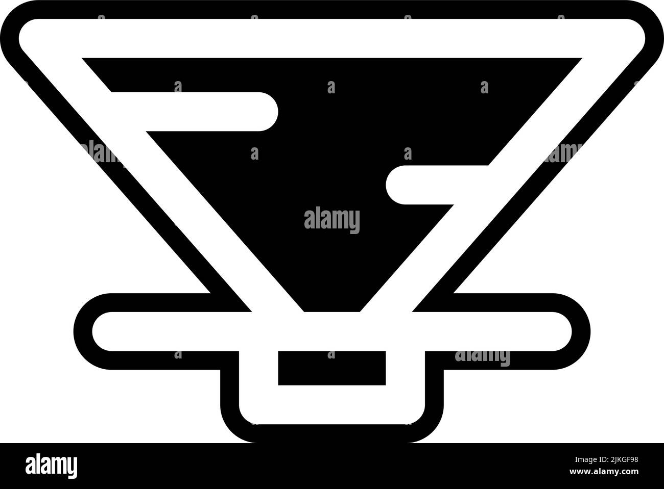 coffee filter icon black vector illustration Stock Vector Image & Art ...