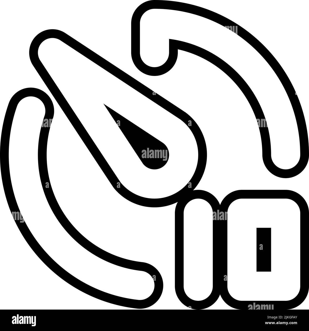 timer icon black vector illustration Stock Vector Image & Art - Alamy