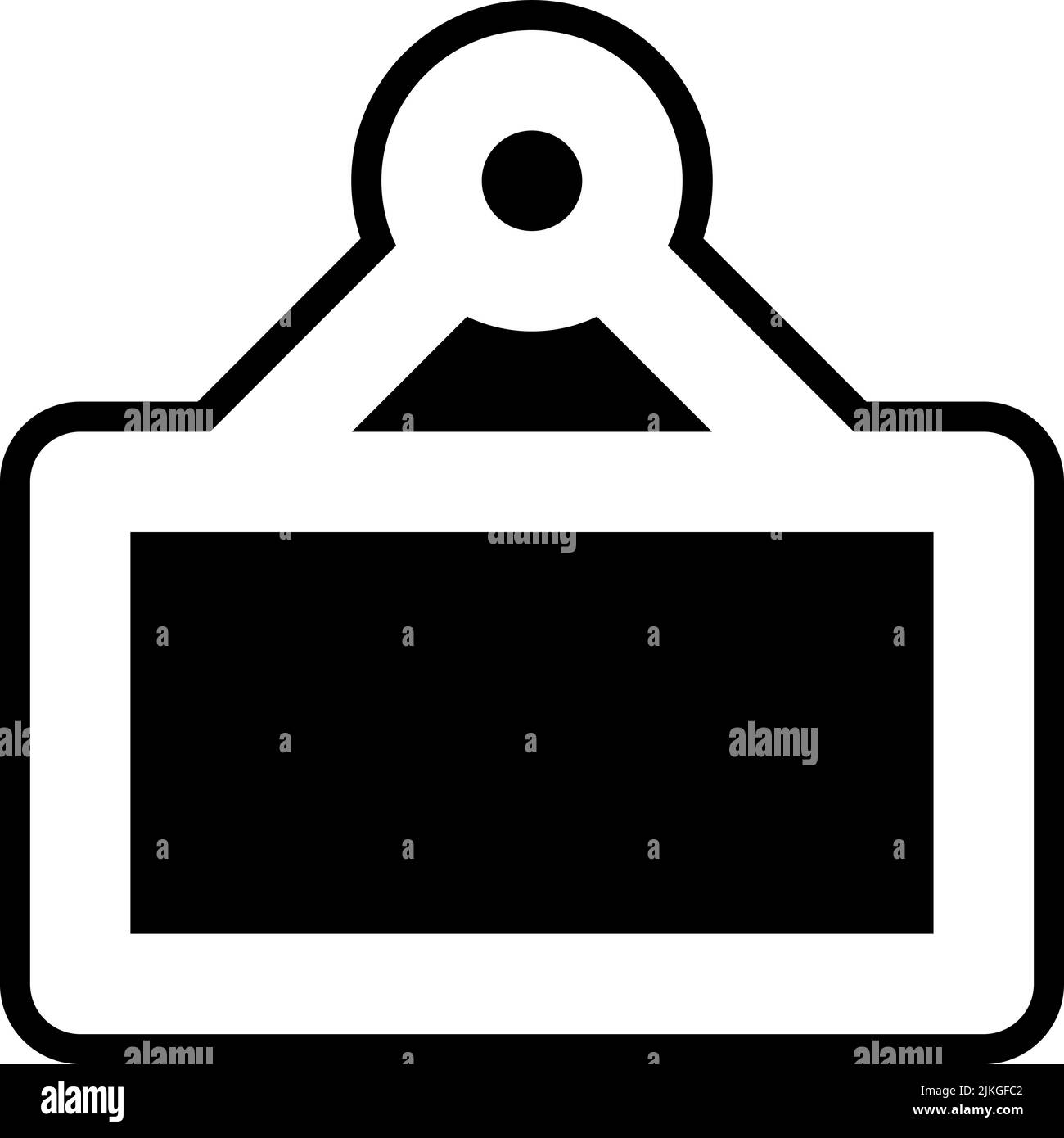 open sign icon black vector illustration Stock Vector Image & Art - Alamy