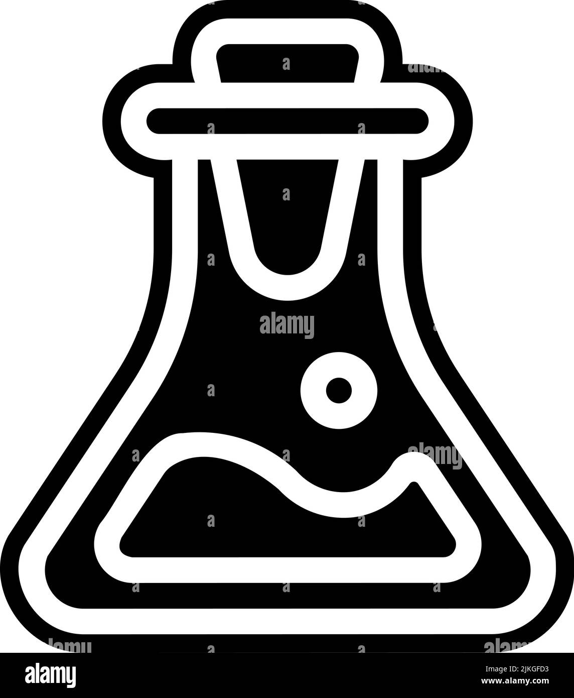 flask icon black vector illustration Stock Vector Image & Art - Alamy