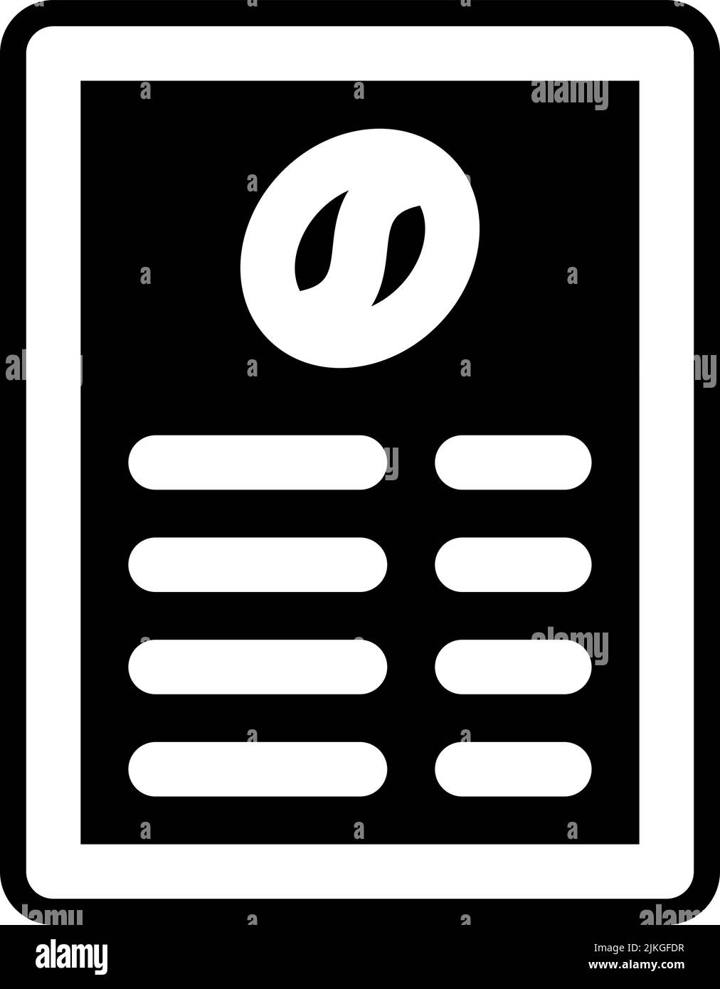 menu icon black vector illustration Stock Vector Image & Art - Alamy