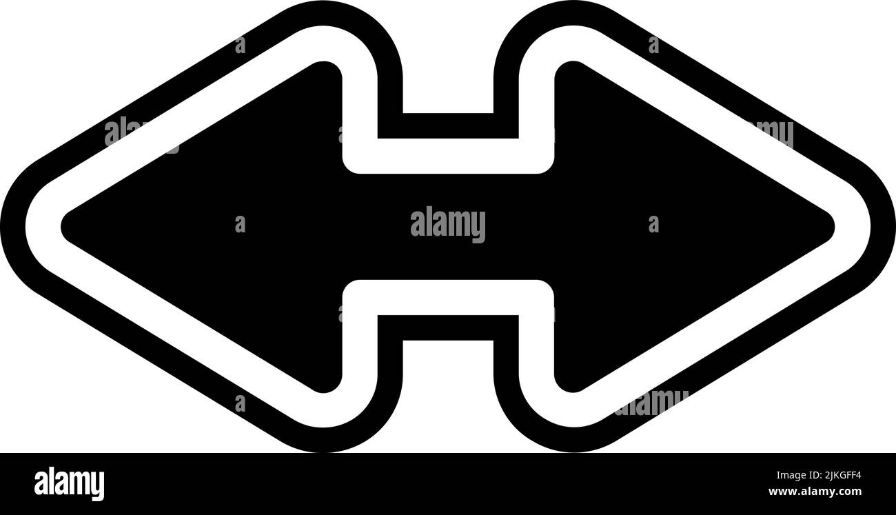 opposite icon black vector illustration Stock Vector Image & Art - Alamy