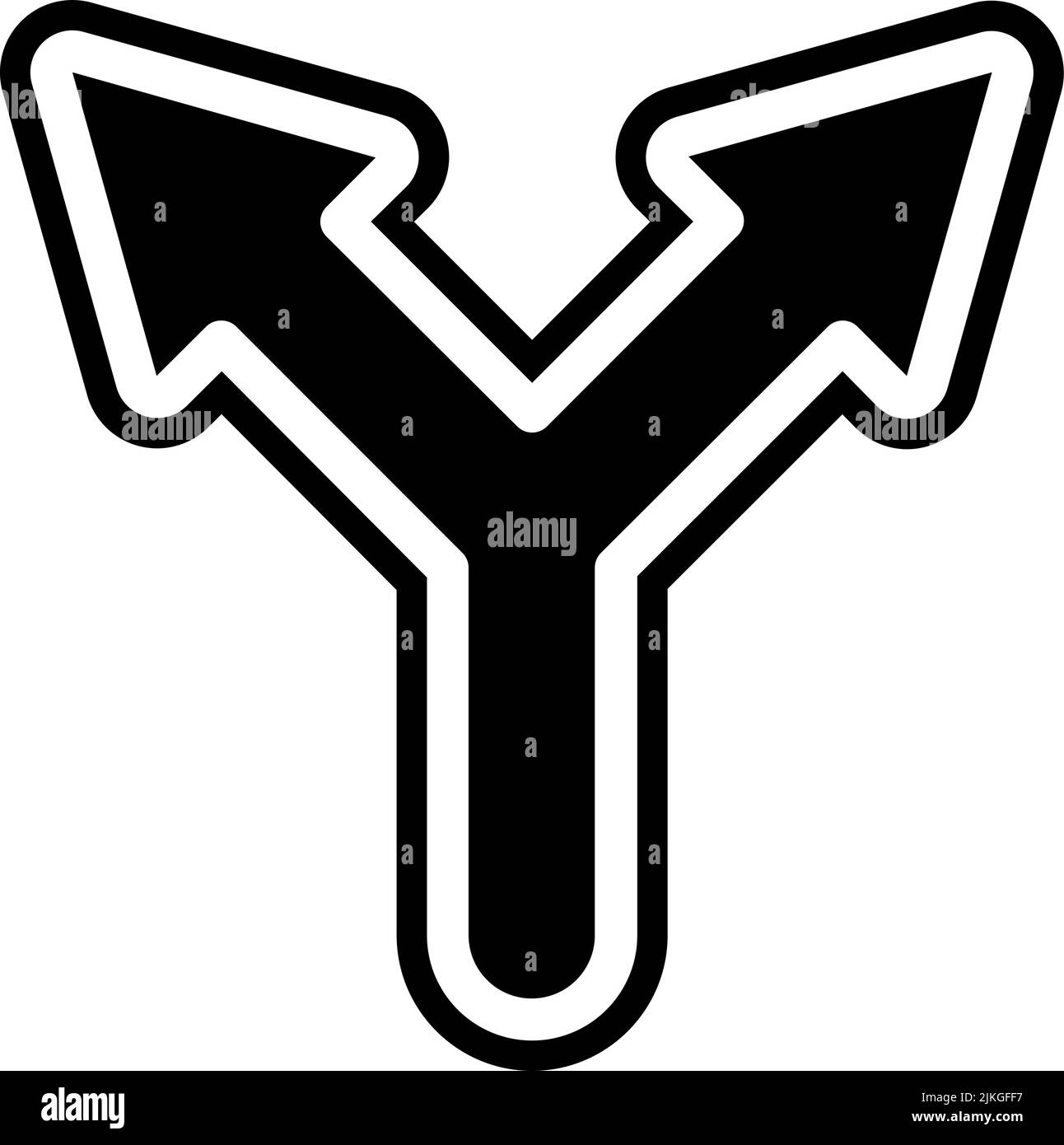 junction icon black vector illustration Stock Vector Image & Art - Alamy