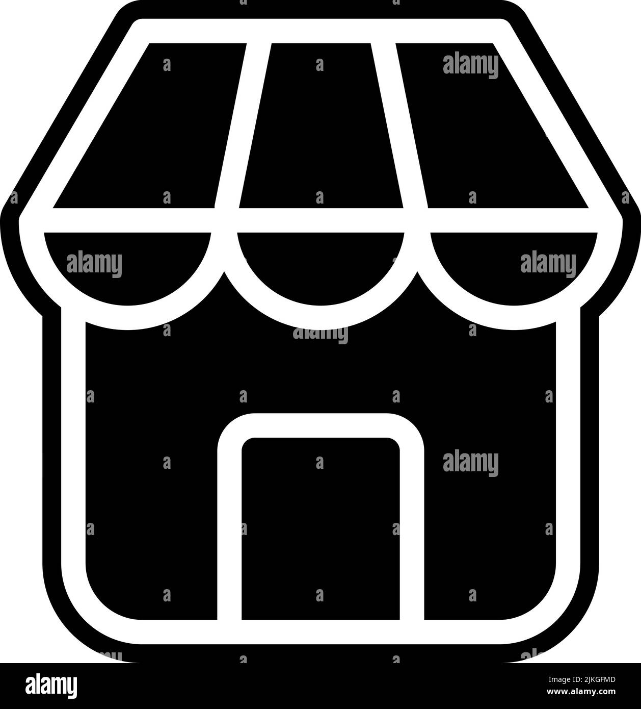 store icon black vector illustration Stock Vector Image & Art - Alamy