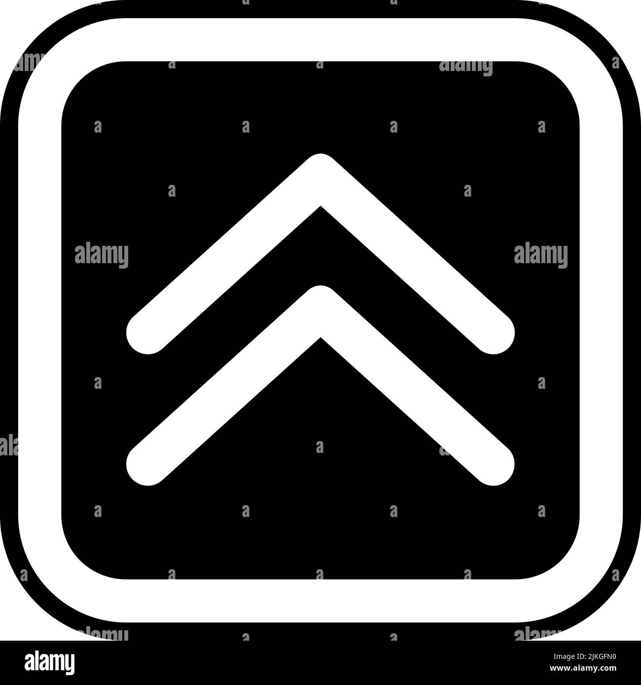 Flat green arrow up icon Black and White Stock Photos & Images - Alamy