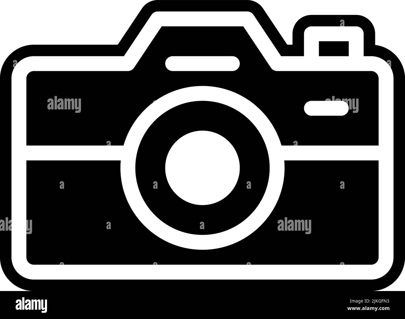 photo camera icon black vector illustration Stock Vector Image & Art ...