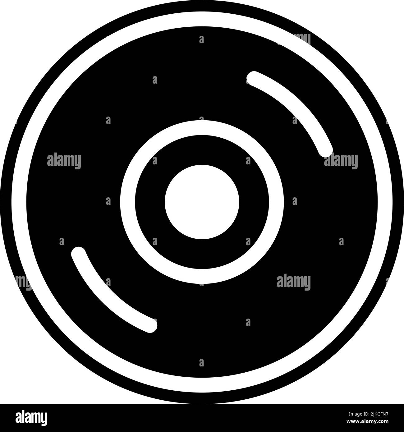 cd player icon black vector illustration Stock Vector Image & Art - Alamy