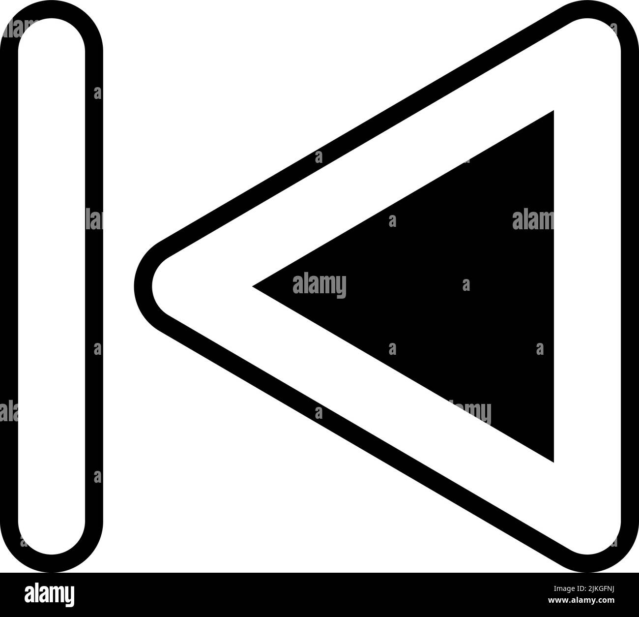 prevoius icon black vector illustration Stock Vector Image & Art - Alamy