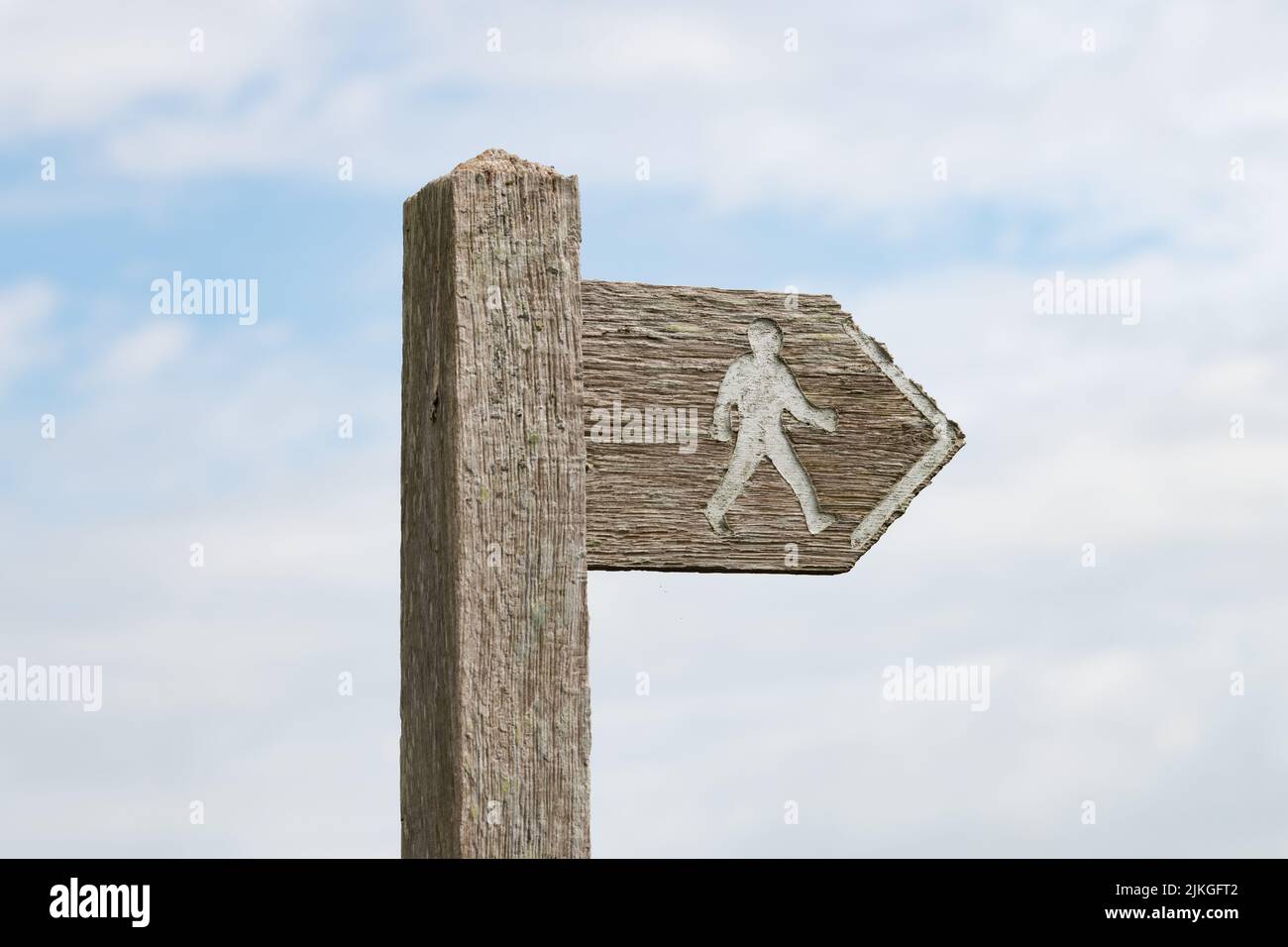 Footpath sign - UK Stock Photo - Alamy
