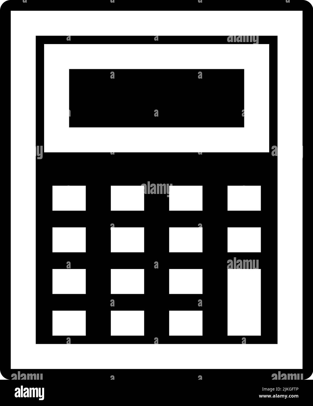 calculator icon black vector illustration Stock Vector Image & Art - Alamy