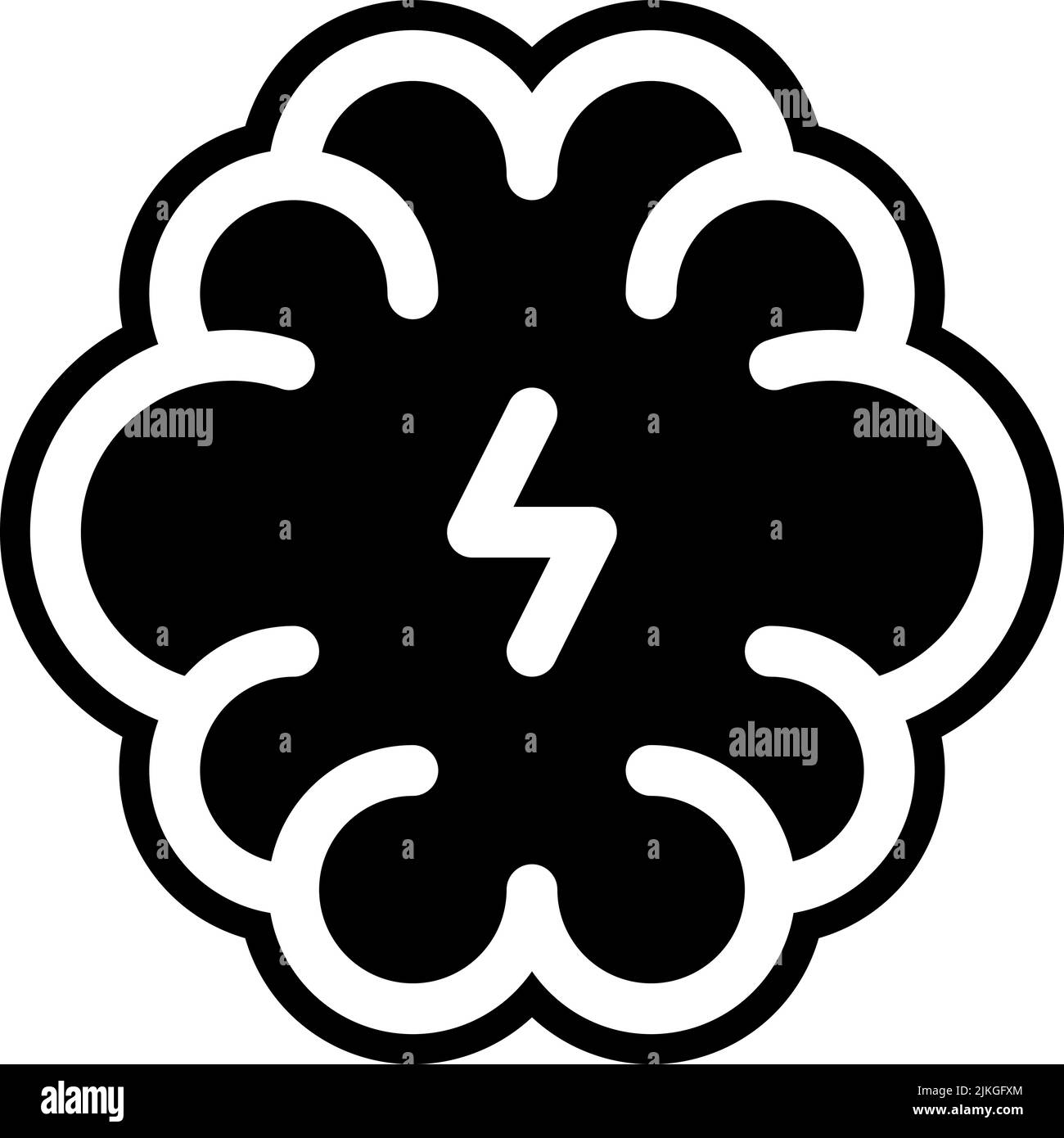 brainstorm icon black vector illustration Stock Vector Image & Art - Alamy