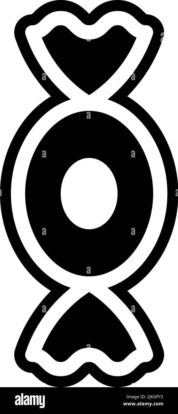 candy icon black vector illustration Stock Vector Image & Art - Alamy