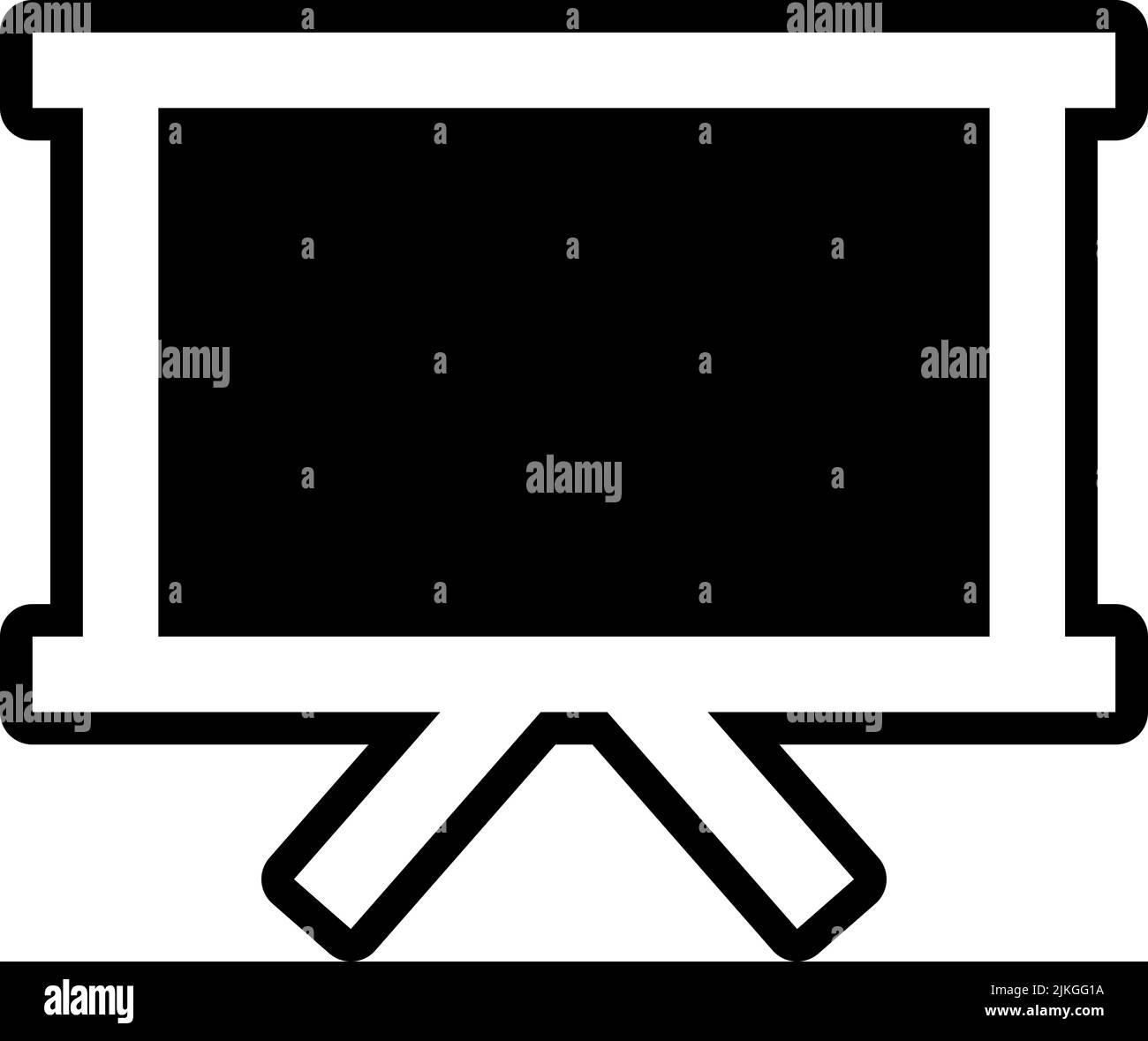 whiteboard icon black vector illustration Stock Vector Image & Art - Alamy