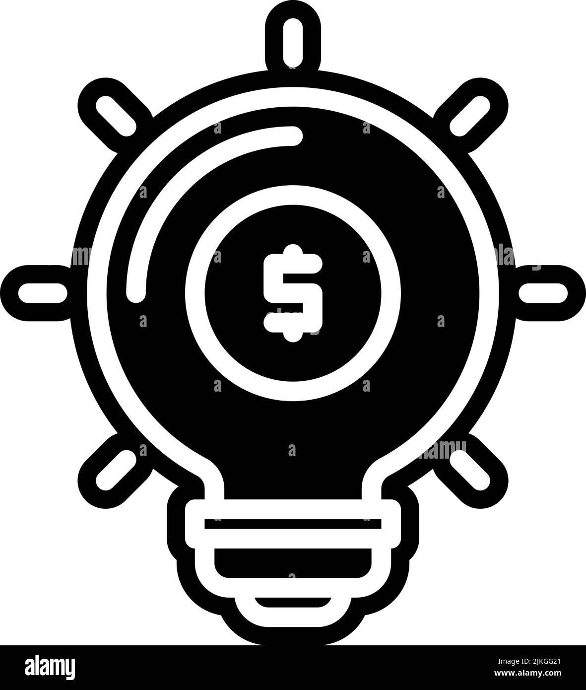 idea icon black vector illustration Stock Vector Image & Art - Alamy