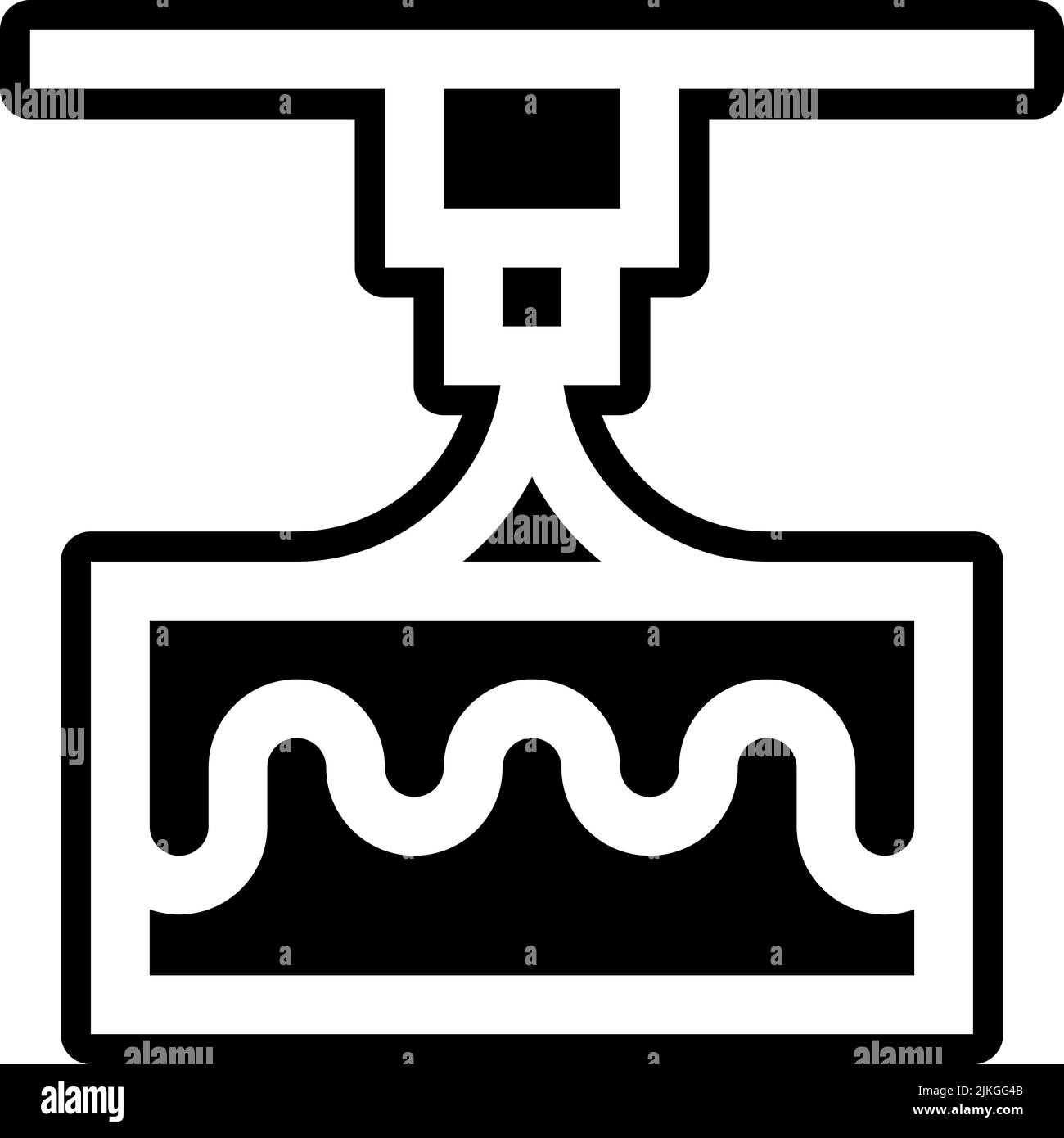 production icon black vector illustration Stock Vector Image & Art - Alamy