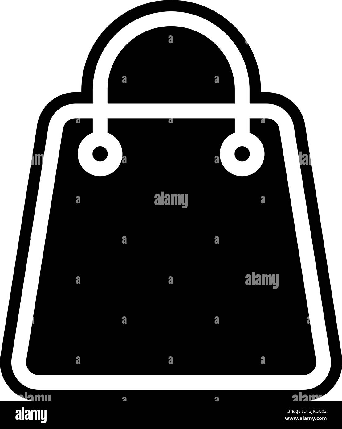 shopping bag icon black vector illustration Stock Vector Image & Art ...