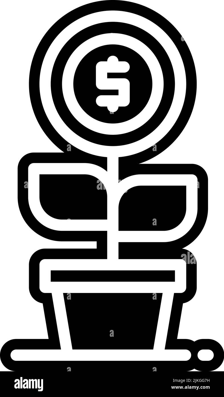 growth icon black vector illustration Stock Vector Image & Art - Alamy