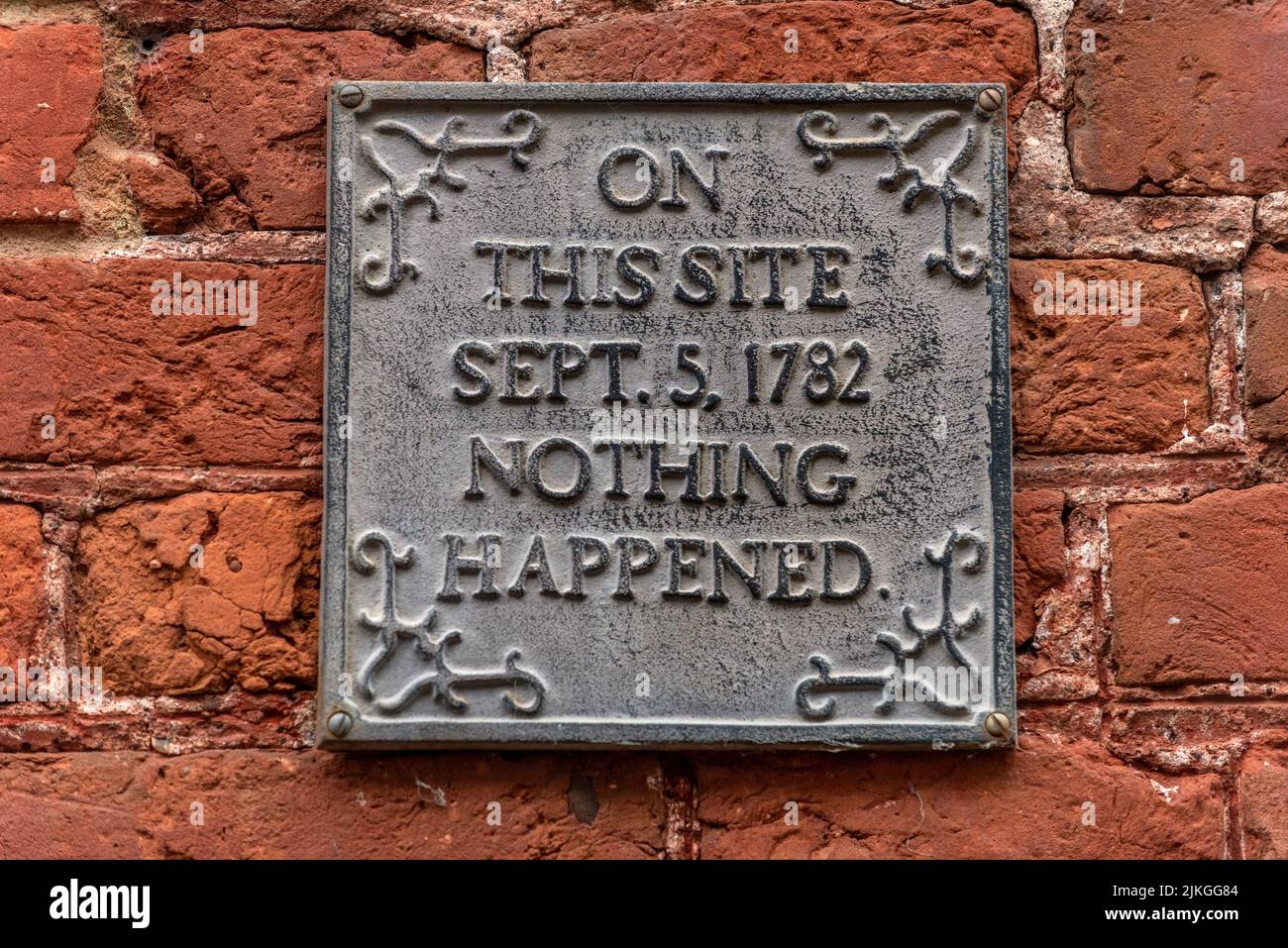 Sandwich, July 26th 2016: Empty streets of Sandwich in Kent - plaque ...