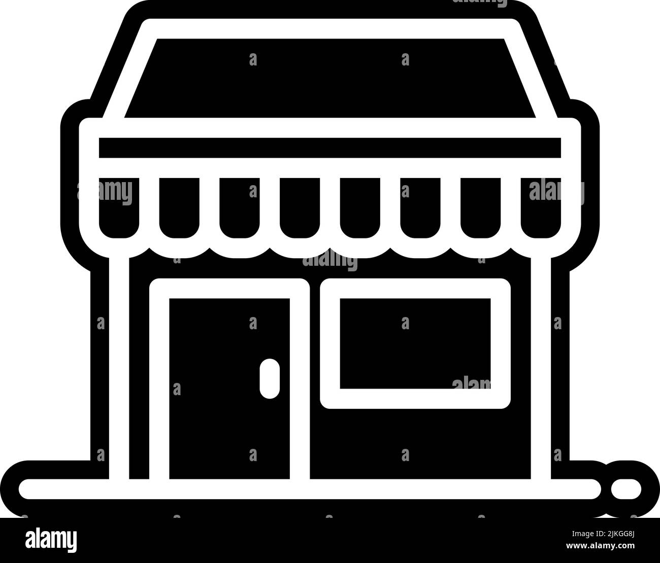 shop icon black vector illustration Stock Vector Image & Art - Alamy