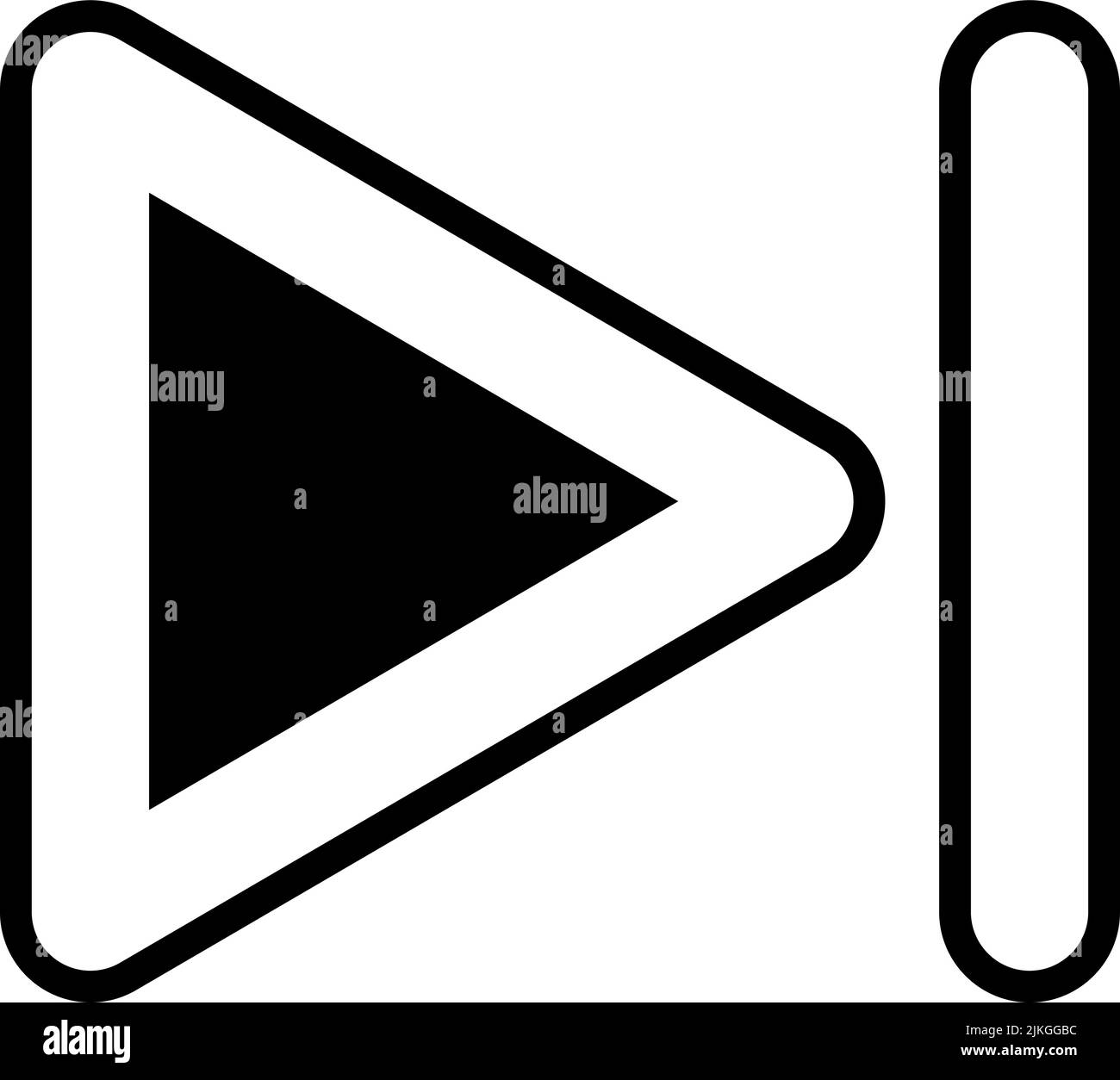 next icon black vector illustration Stock Vector Image & Art - Alamy
